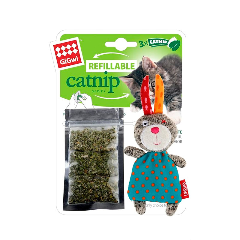 GiGwi Refillable Catnip Conejo – Cochikis Pet Shop