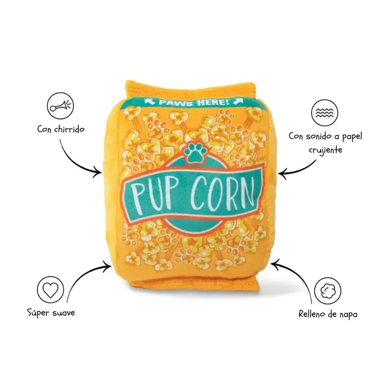 Wagsdale Peluche para Perros FJ Pup Corn – Cochikis Pet Shop
